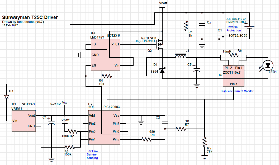 Diode ss54 should be fine at 8.4v? Buck Driver help needed - Flashlight ...